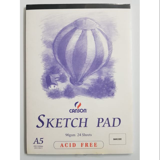 Canson sketchpad A5 (90 GSM) | Shopee Philippines