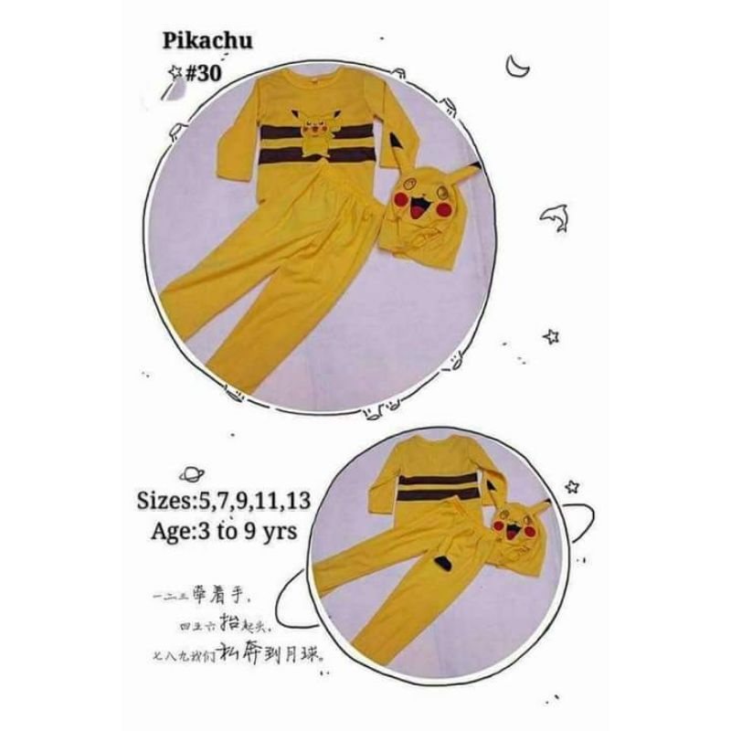 2-5 Pokemon Pikachu Costume For Kids | Shopee Philippines