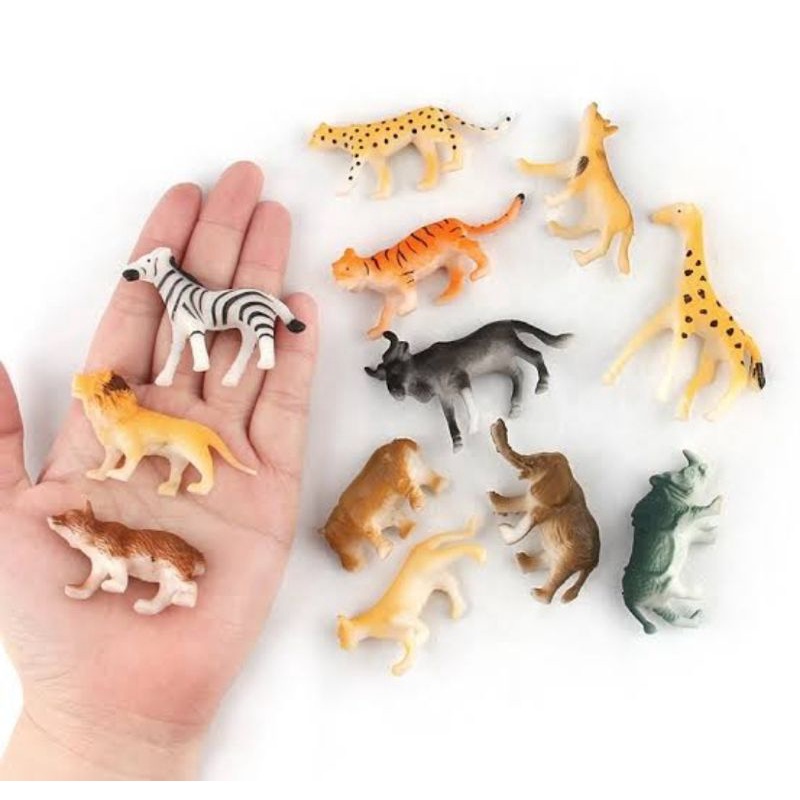 Miniature Animal Set Sea World Wild Animals Jungle Farm Cats Dog Toys ...