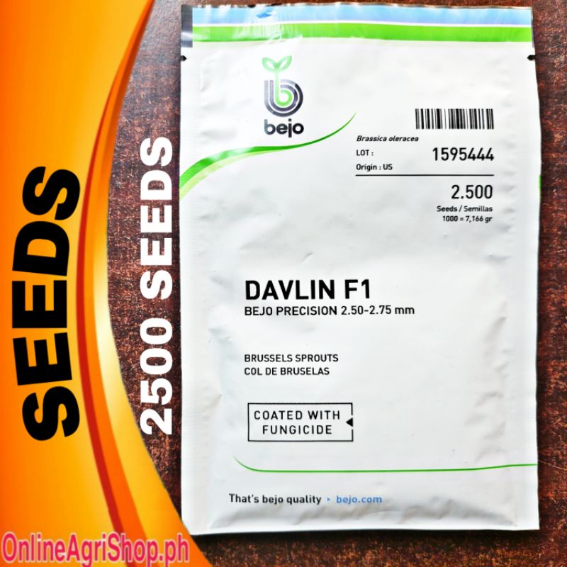 DAVLIN F1 HYBRID BRUSSELS SPROUTS (2500S) BEJO SEEDS | Shopee Philippines