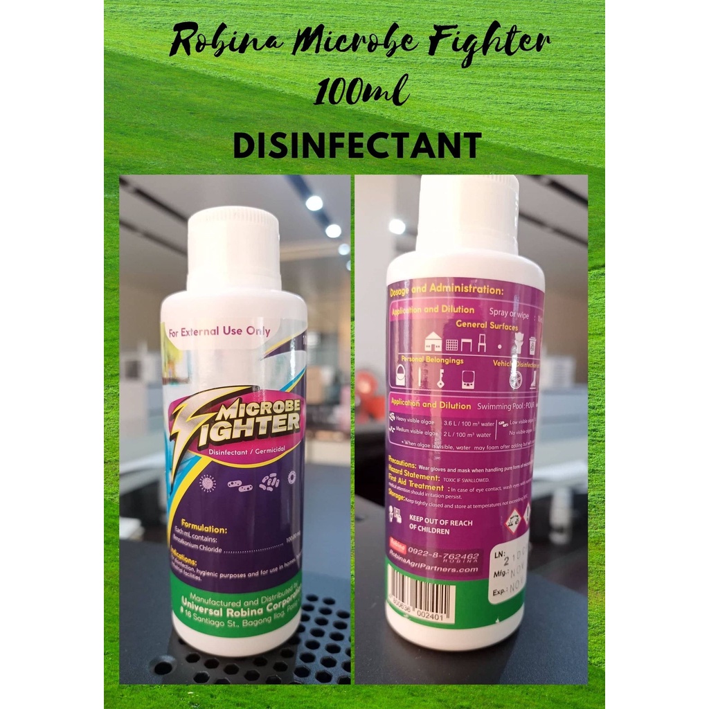 DISINFECTANT MICROBE FIGHTER 100ML ROBINA | Shopee Philippines