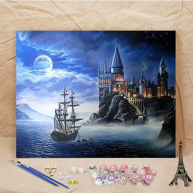Paint by Numbers DIY Digital Painting Wall Art Home Decor Harry Potter ...