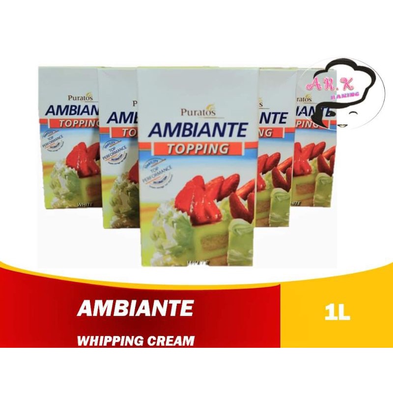 Ambiante Whipping Cream Puratos 1L | Shopee Philippines