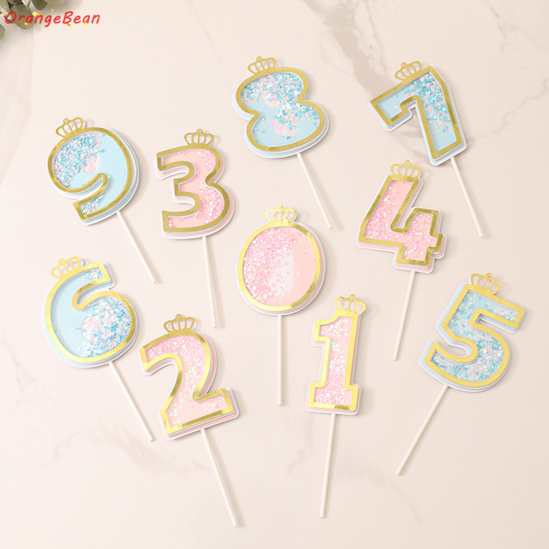 0-9 Number Cake Topper Birthday Anniversary Cake Decoration Numbers ...