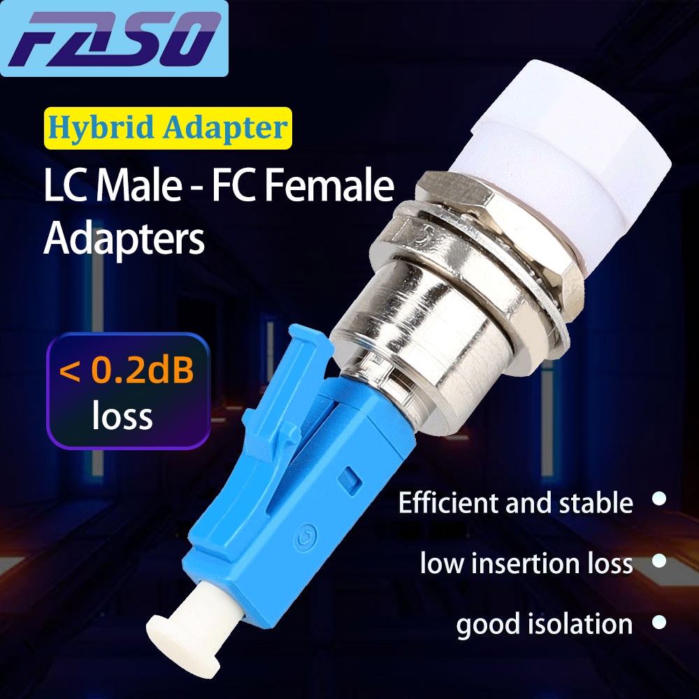FASO LC-FC Fiber Optic Adapter Singlemode LC Male to FC Female ...