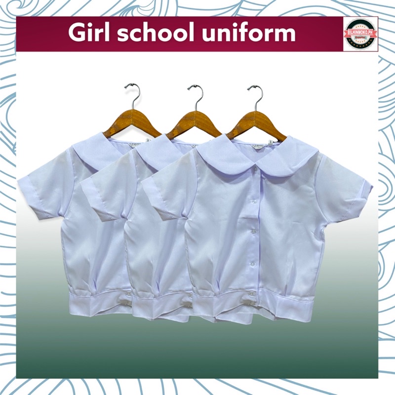 BLOUSE SCHOOL UNIFORM FOR Adult and kids (COD) | Shopee Philippines