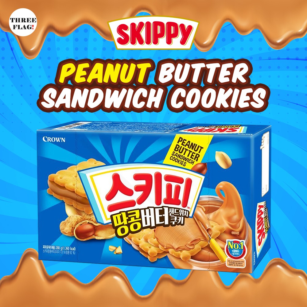 SKIPPY Peanut Butter Sandwich Cookie - 288g | Shopee Philippines