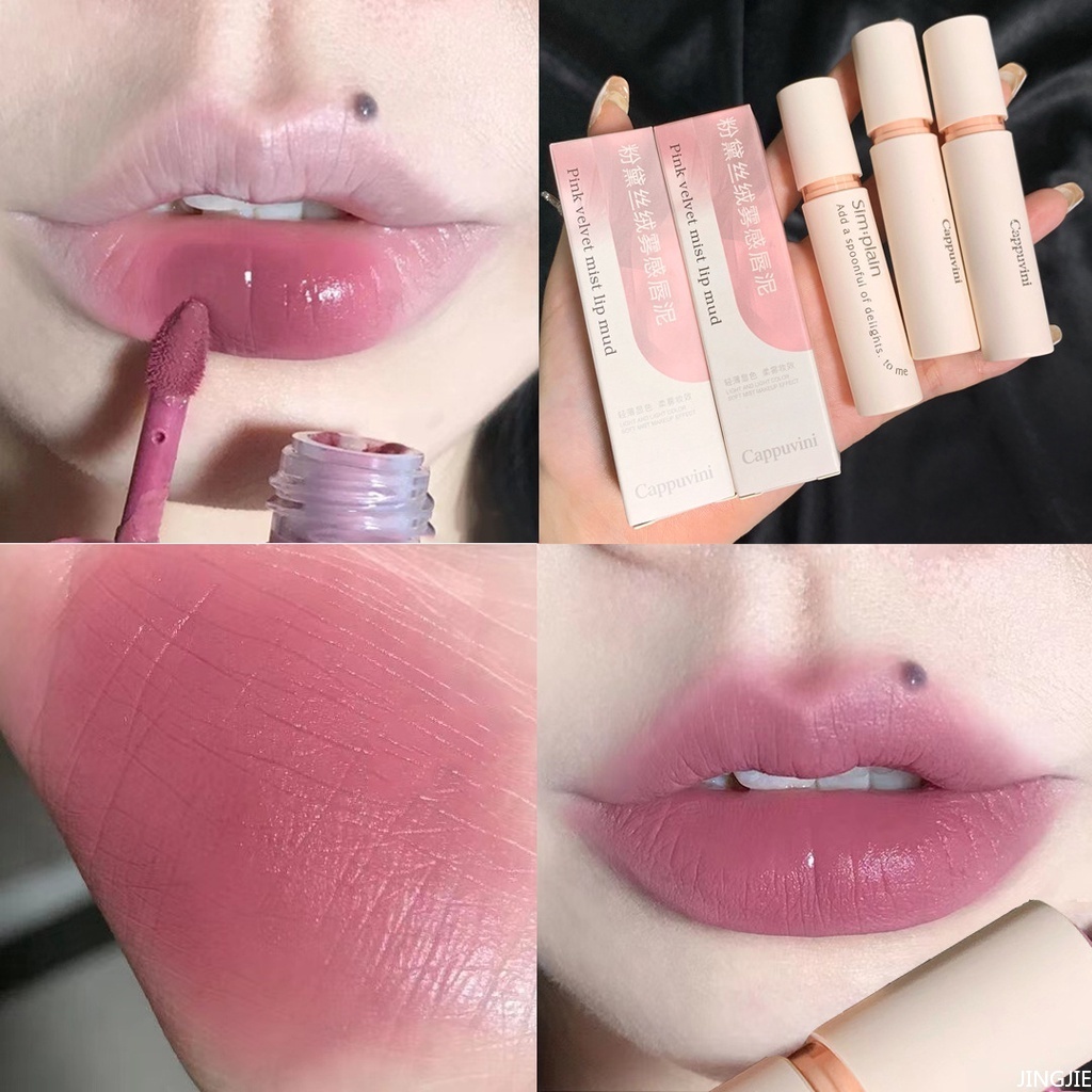Cappuvini Small Milk Tube Lip Glaze Velvet Non-fading Non-stick Cup ...