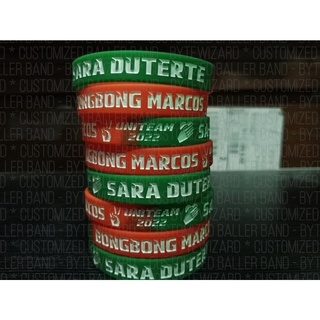 100pcs BongBong Marcos Sara Duterte BBM SARA Uniteam 2022 Baller band ...