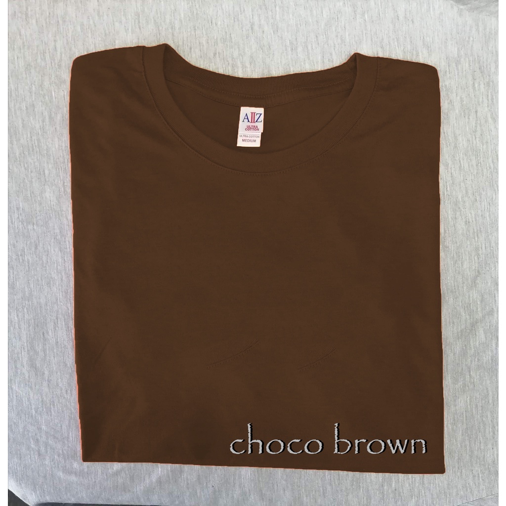 AIIZ /A2Z Ultra Cotton Plain Shirt UNISEX (CHOCO BROWN) | Shopee ...