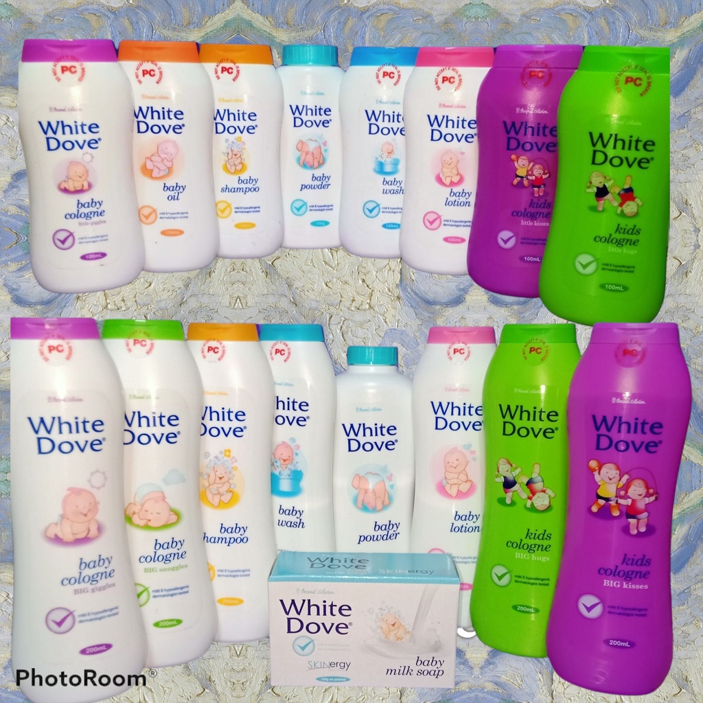 White Dove Kids Cologne baby Cologne wash Shampoo Powder bath Soap