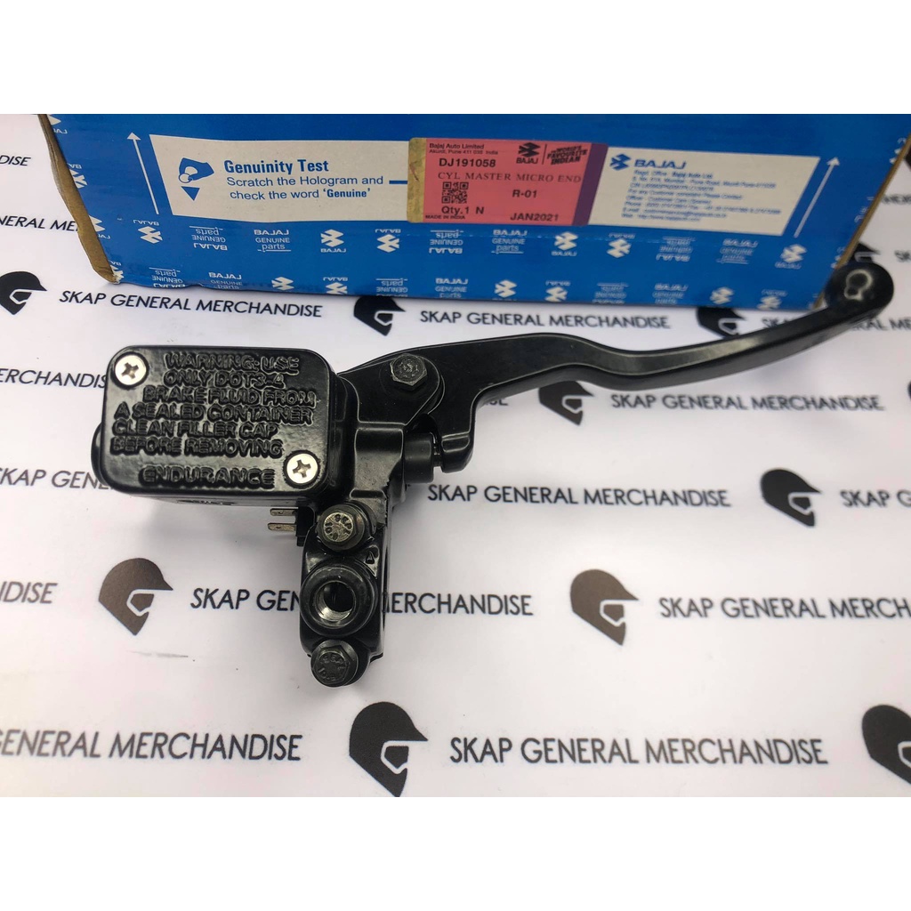 BAJAJ - CYLINDER ASSY, FRONT BRAKE MASTER LEVER - ROUSER 135 / 180 ...