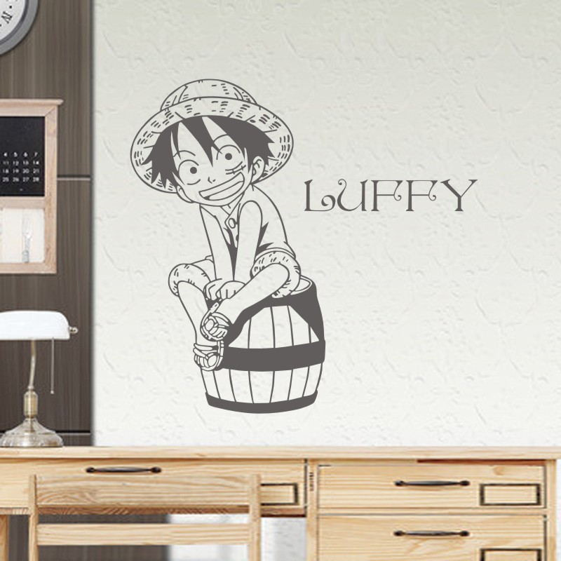 Monkey D. Luffy Wall Decal ONE PIECE Cartoon Car Sticker Vinyl Wall ...