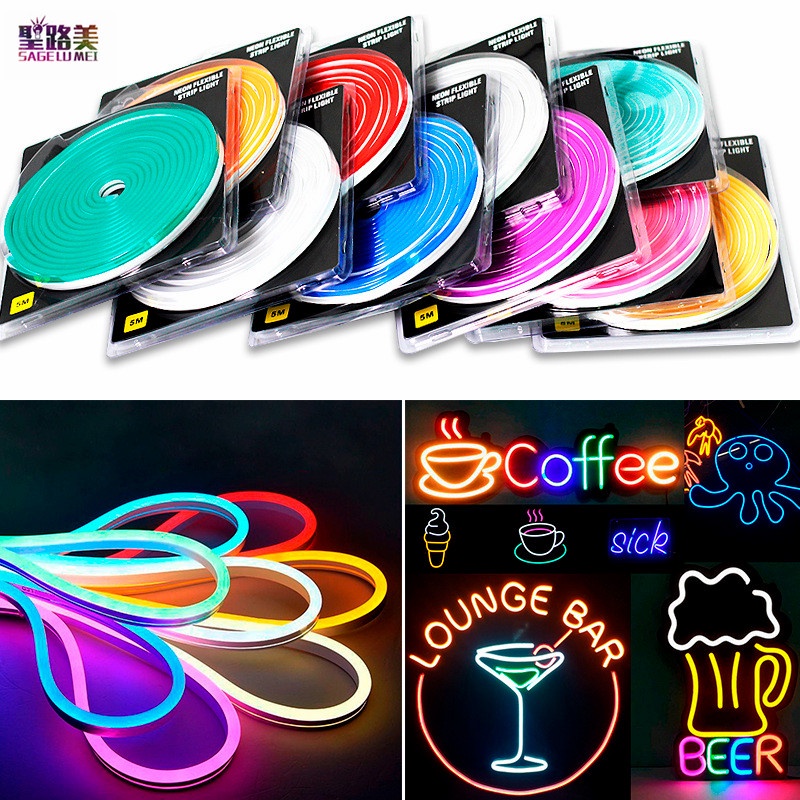 1M 3M 5M /Roll DC 12V LED Strip Light Waterproof SMD 2835 Flexible Neon ...