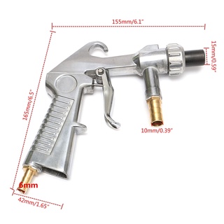 PCF* Sand Blaster Kit Blasting Grit Shot Sandblaster Feed Blast Spray Gun with Nozzles Tip Rust ...