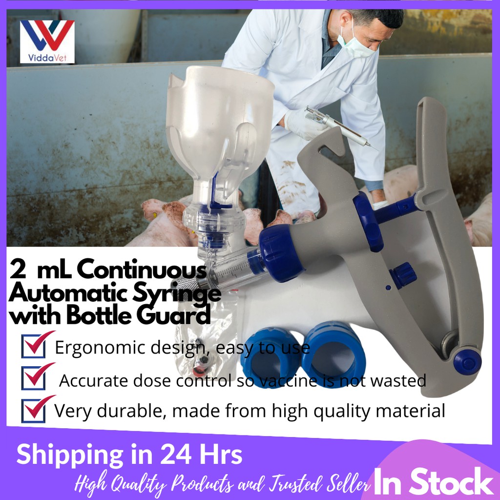 2ml 5 ml Automatic Continuous Syringe with Bottle Guard Fiberglass ...