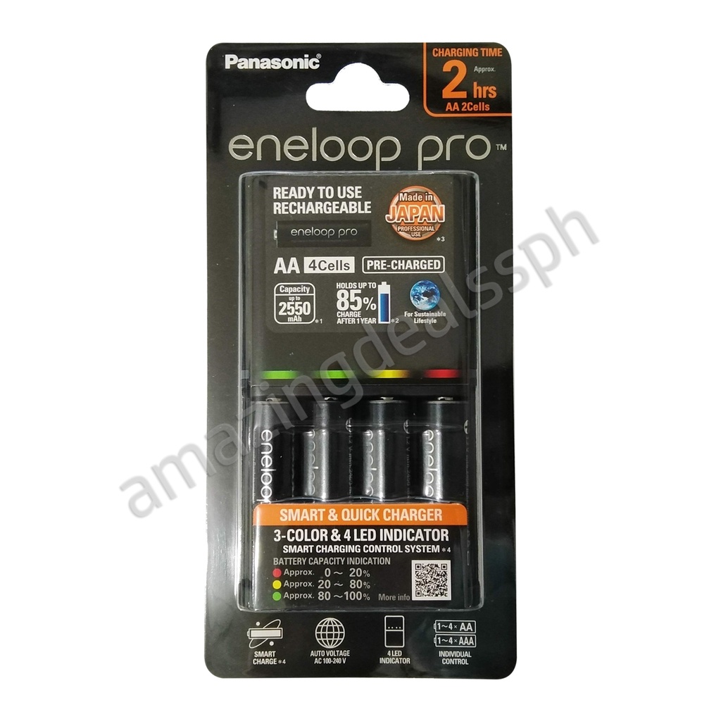 Panasonic Eneloop Pro Rechargeable Battery Aa With Smart Quick Charger
