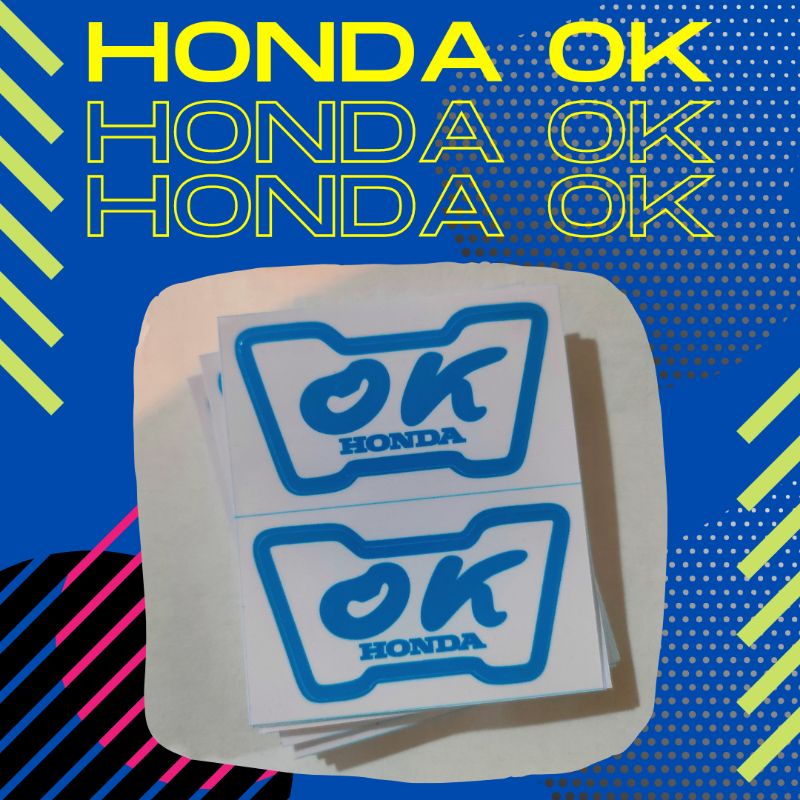 HONDA OK restoration sticker pair | Shopee Philippines