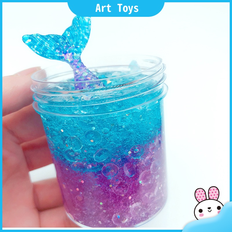 120ML Slime Clay New Mermaid Cotton Slime Kit Fluffy Mud Modeling Clay ...
