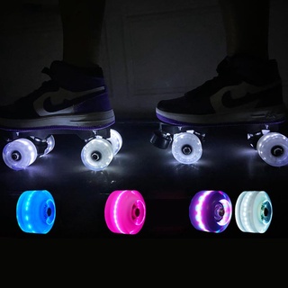 4pcs Luminous Light Up Roller Skate Wheels With Bearings Roller Skates ...