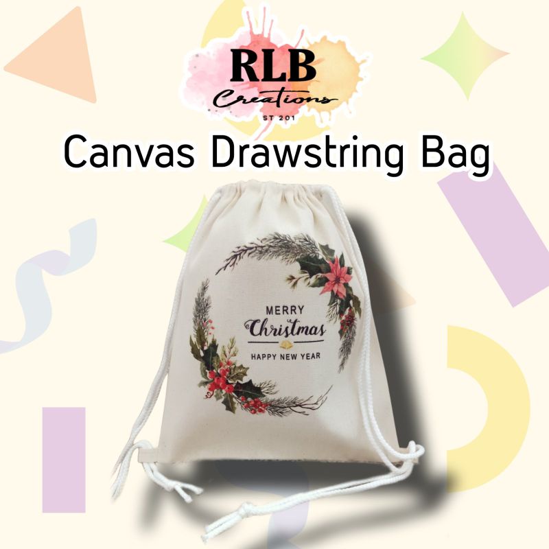 Canvas Drawstring Bag/Pouch | Shopee Philippines