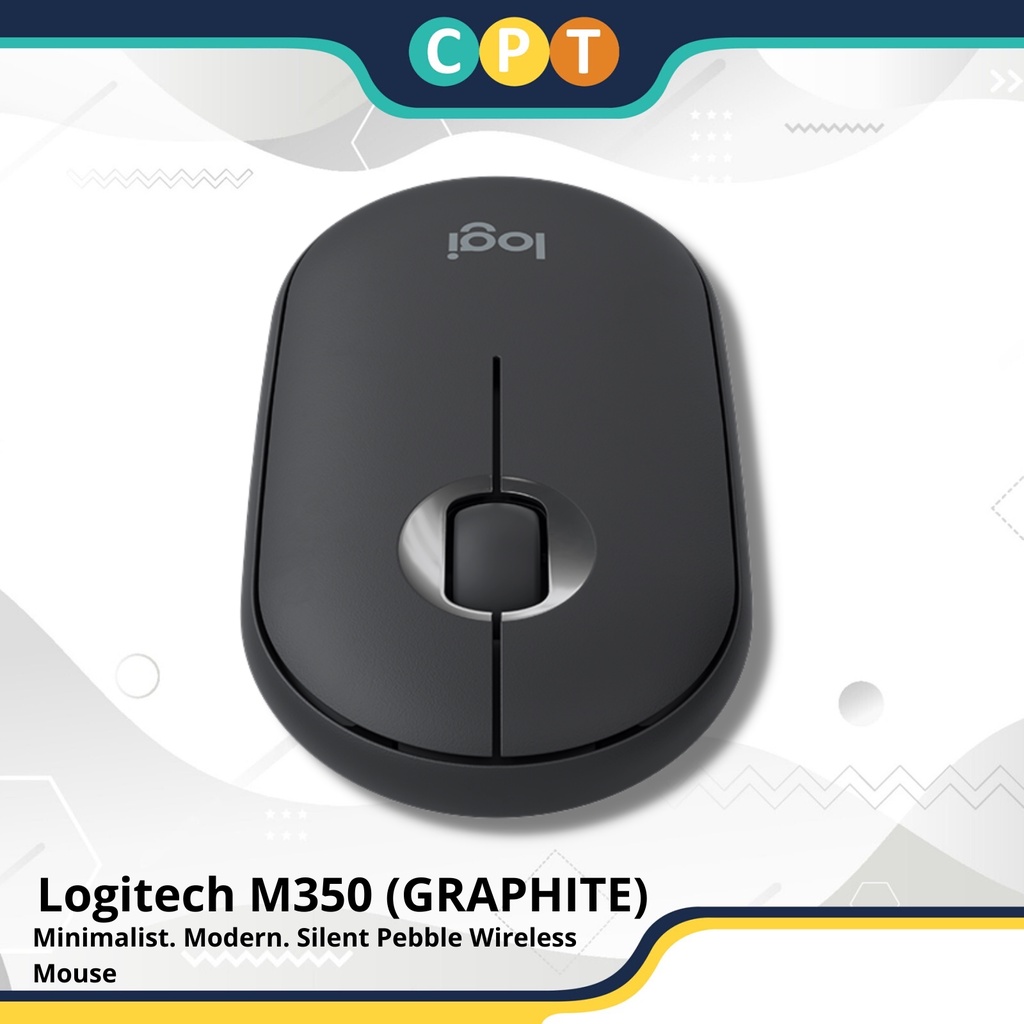 Logitech M350 Minimalist. Modern. Silent Pebble Wireless Mouse | Shopee ...