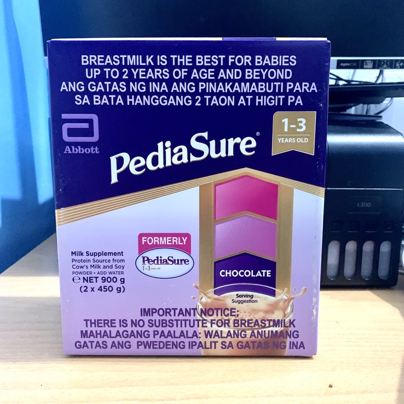 Pediasure 1-3 years old Chocolate 900g | Shopee Philippines