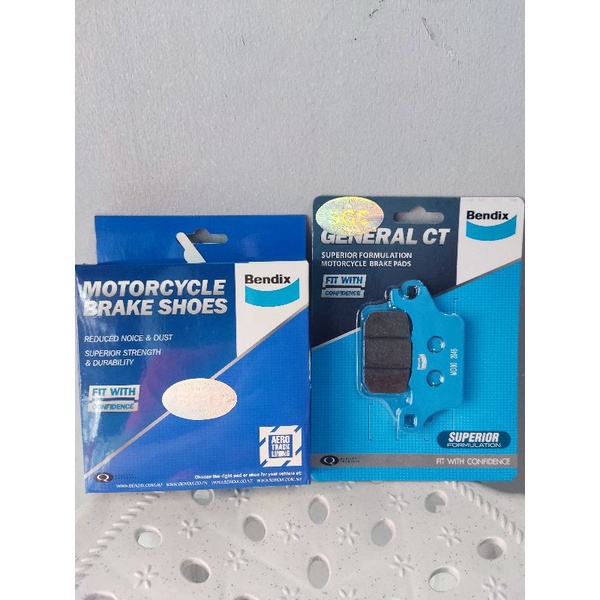 Bendix Brake Pad & Brake Shoe Set front/rear For Honda Click v2 ...