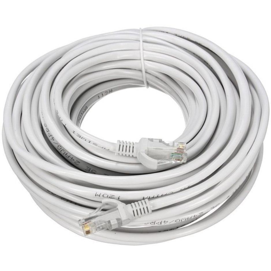 Idealink Cat6 25m Gigabit Utp Lan Cable Ethernet Ready To Use White | Shopee Philippines