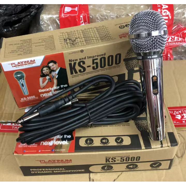 Platinum dynamic microphone KS-5000 gold microphone(random box)/ Tested ...