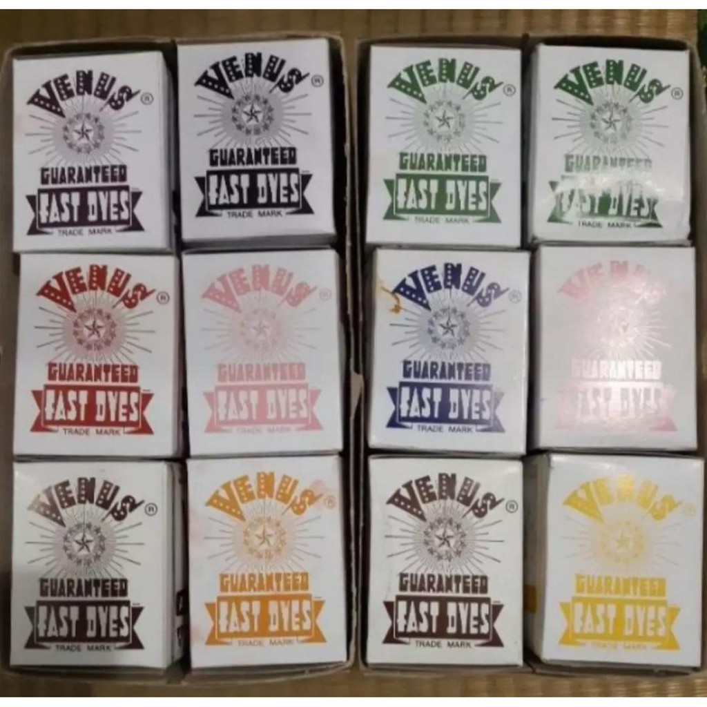 Venus or Dura smooth Aniline Dye - Fabric dyes in 5 sachets per order ...