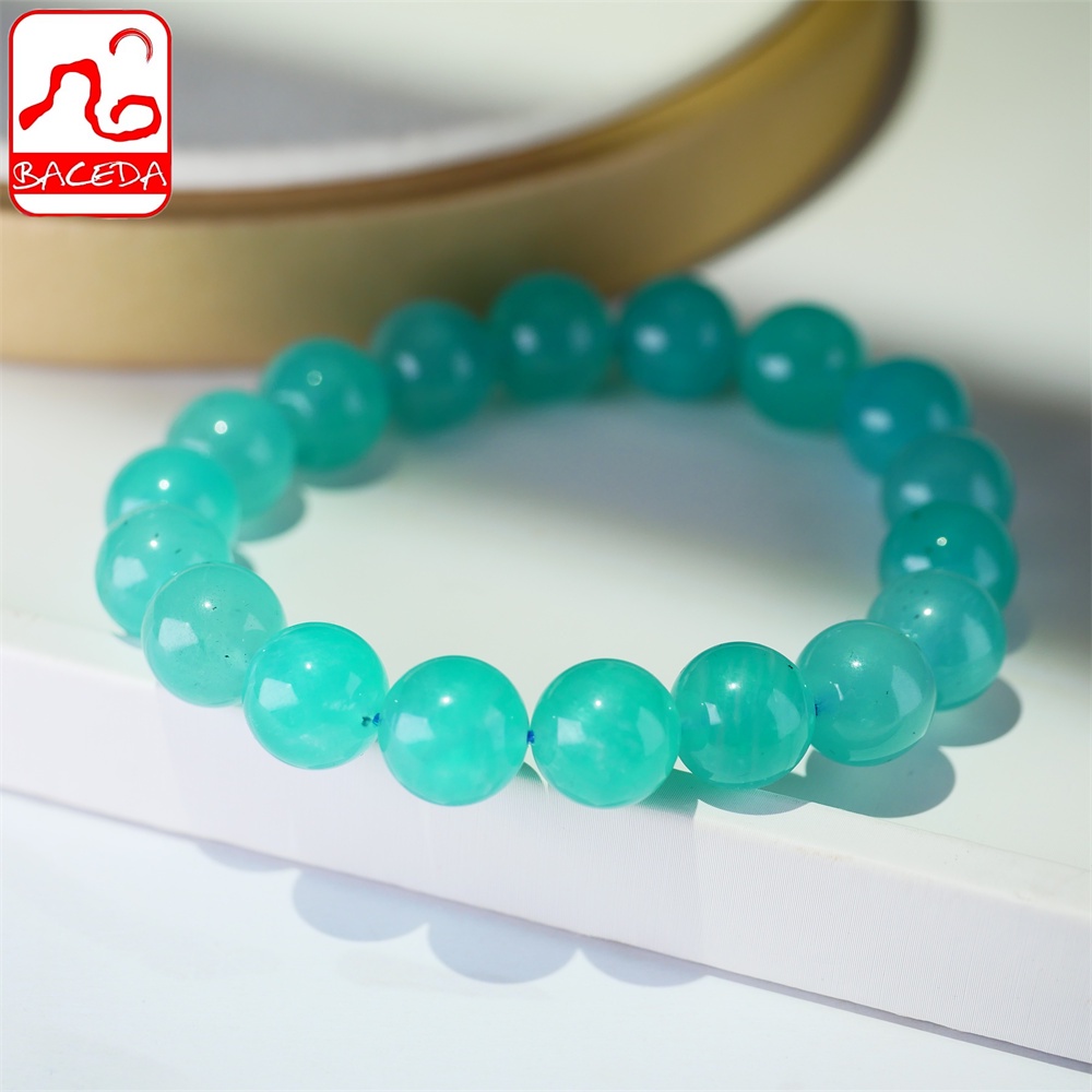 Baceda Natural Crystal Natural High Quality Icy Amazonite Bracelet no ...