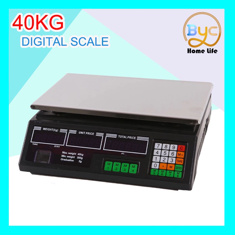 BYC Digital Weighing Scale Meat Food Digital Price Computing Scales 2g ...