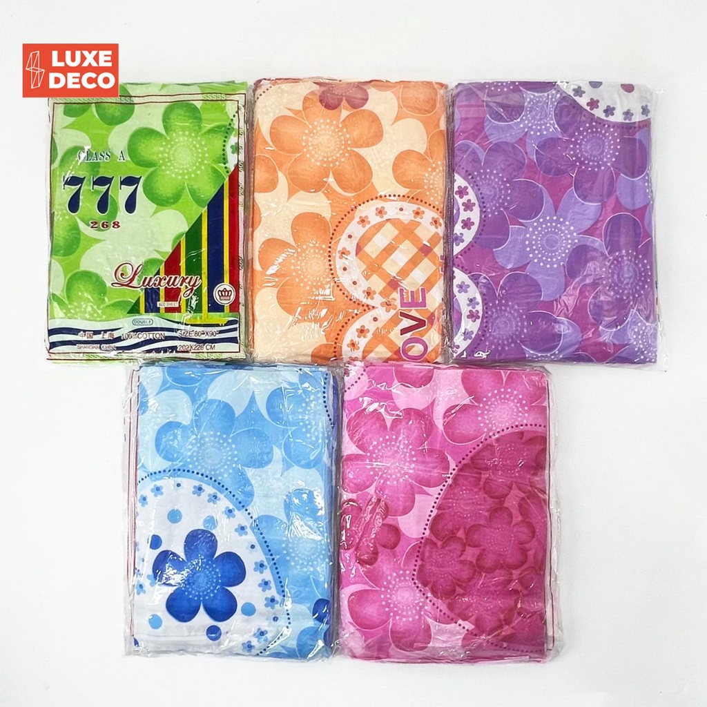 Luxe Deco Double 777 Cotton Blanket / Kumot / Habol Floral Design ...