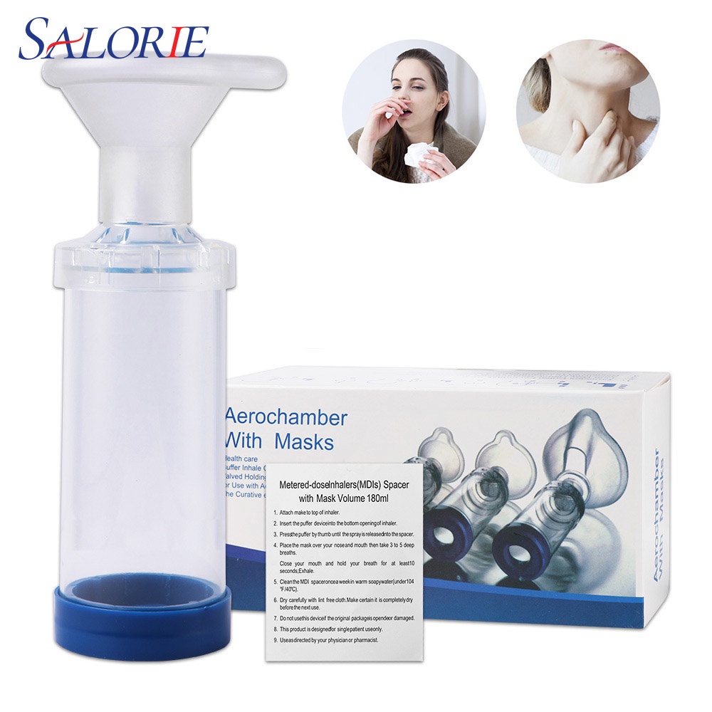 Salorie Children Adult Home Aerochamber Spacer Inhaler (With Mask ...