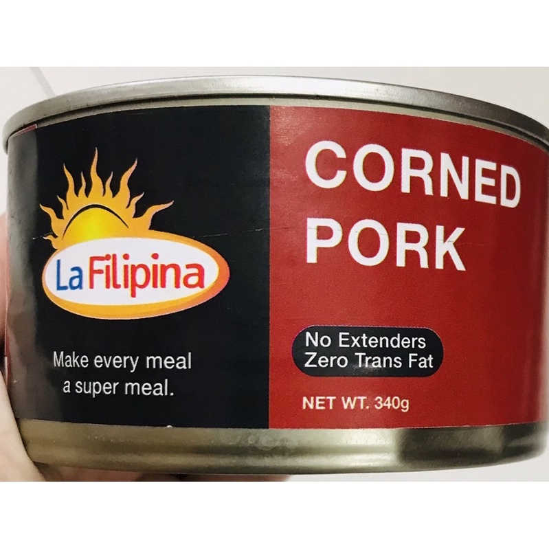 La Filipina Corned Pork No Extenders 340g Zero Trans Fat | Shopee ...