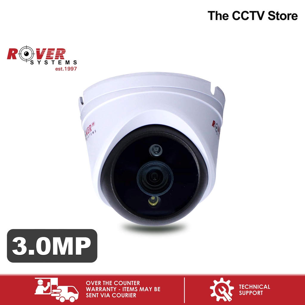 Rover Systems 3MP Dual Light Dome IP CCTV Camera Indoor Security CCTV ...