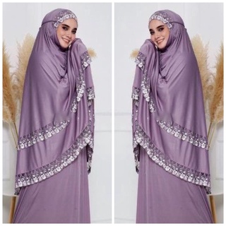MOKNA 2LAYER WITH LACE PRAYER SET IMPORTED MALAYSIA HIGH QUALITY (BEST ...