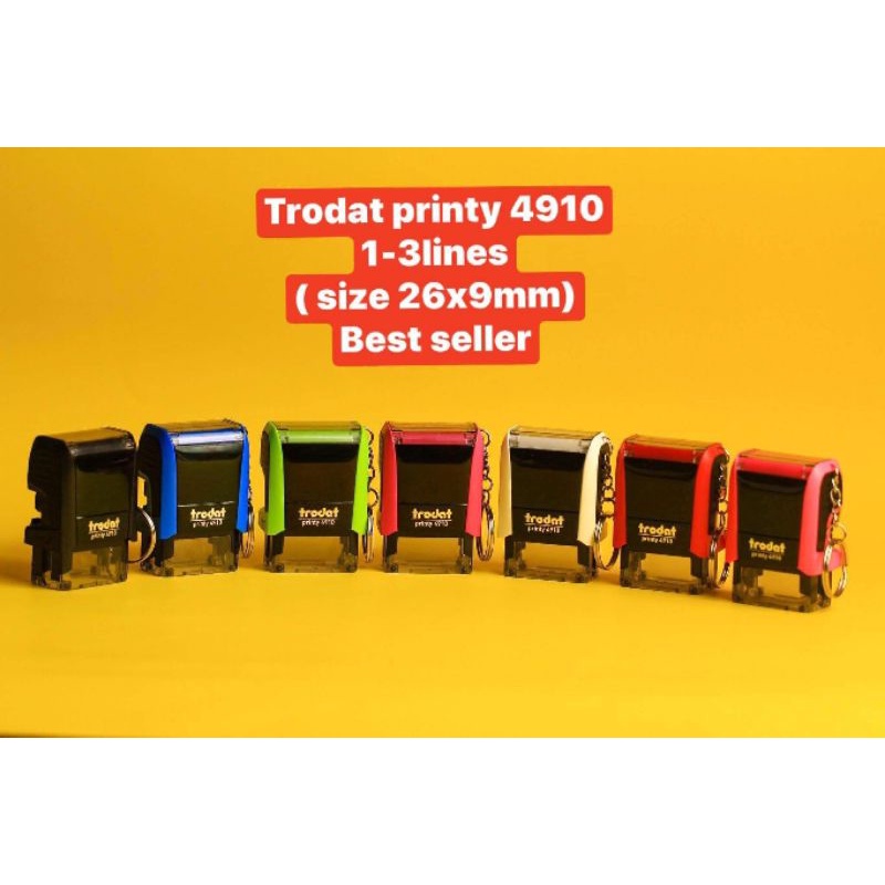 Trodat 4910 Cod Personalized Stamp free Name and Chain | Shopee Philippines