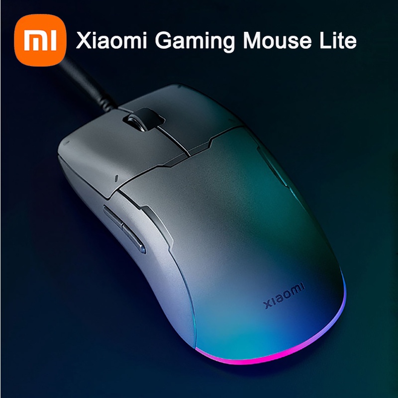 NEW Xiaomi Gaming Mouse Lite RGB Computer Mouse Gaming Gamer 6200DPI ...