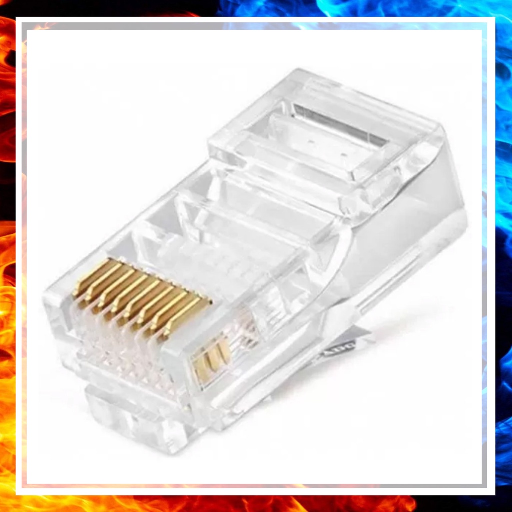 5 Pcs. RJ45 Connector Passthrough and Ordinary | Shopee Philippines