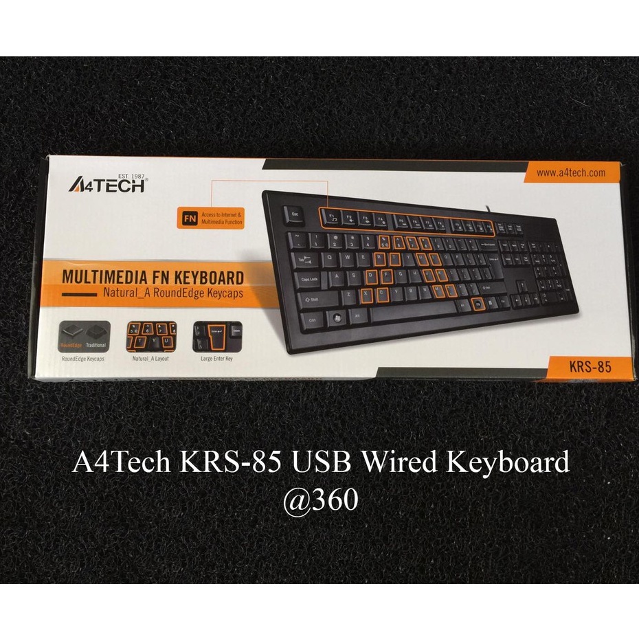 A4Tech KRS-85 USB Wired Keyboard | Shopee Philippines