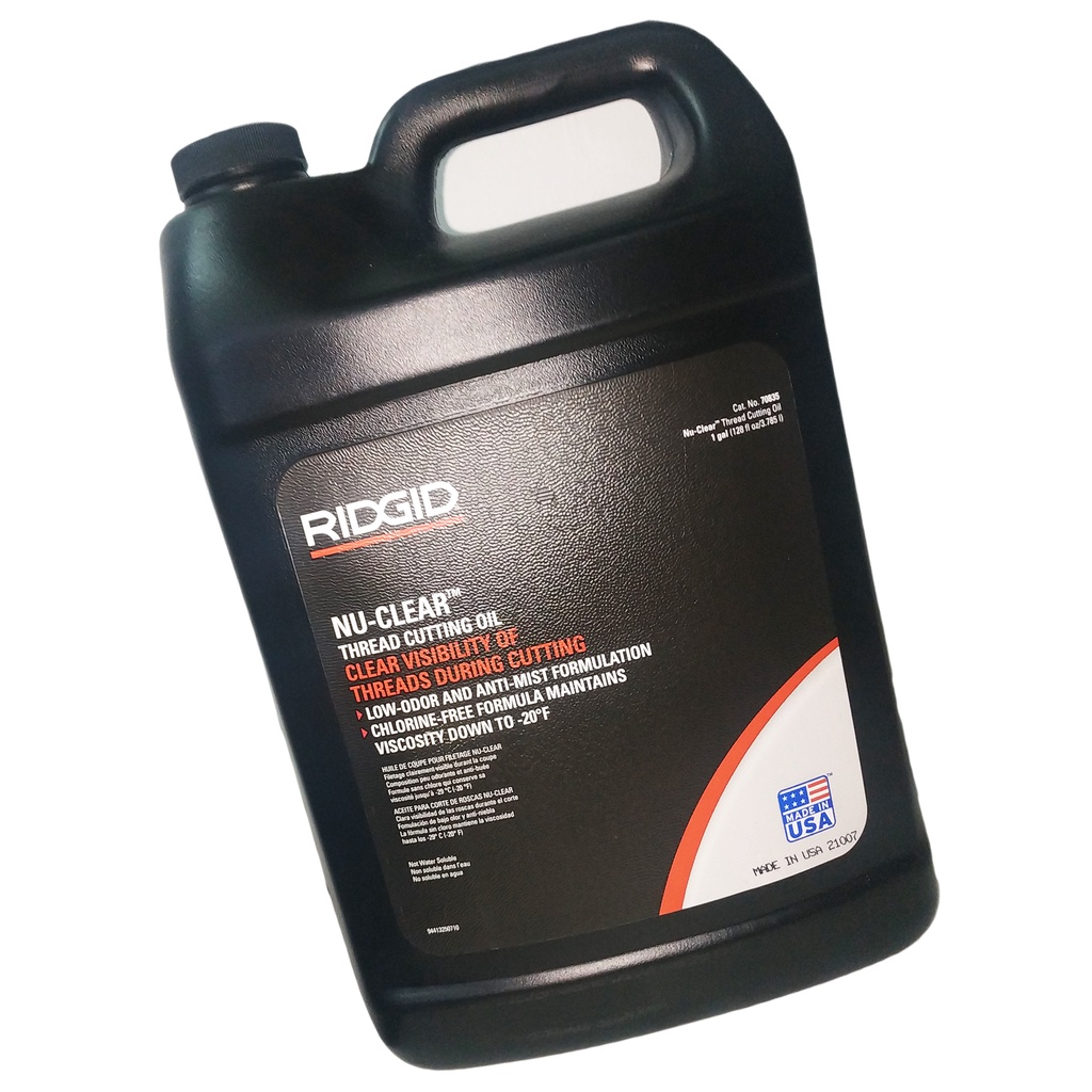 ORIGINAL RIDGID THREAD CUTTING OIL ( 1 GALLON ) NU-CLEAR THREADING OIL ...