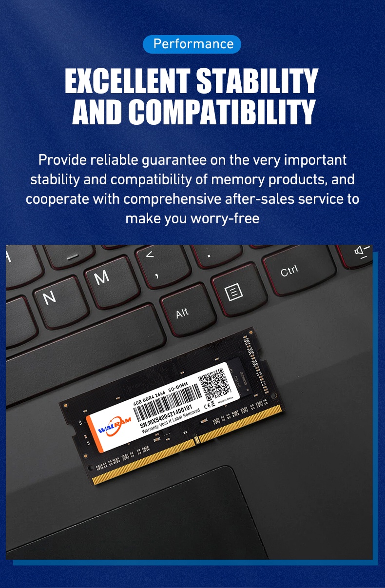 Walram 204 Pin Laptop Ram Memory DDR3 8Gb 4Gb 16Gb Ram 1333 1600 2400 ...