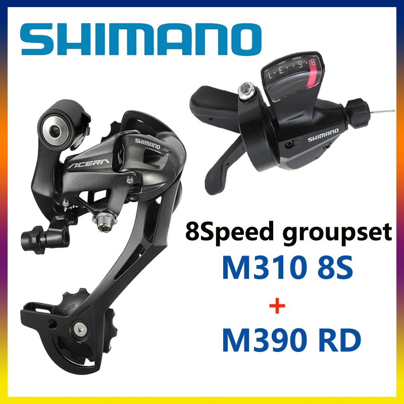 Shimano Acera M310 8 Speed Groupset Shifter Rd M390 Rear Derailleur MTB ...