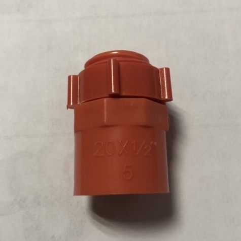 PVC ORANGE MALE ADAPTER WITH LOCKNUT 1/2” 3/4” 1” | Shopee Philippines
