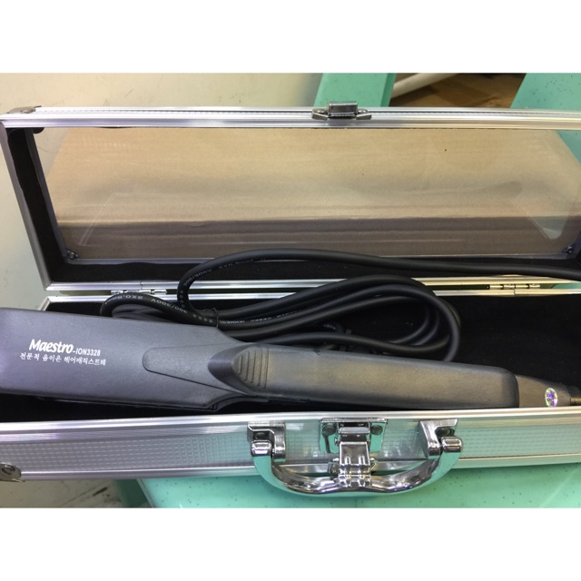 Maestro iron hair rebonding with free case hair straightening hair iron ...