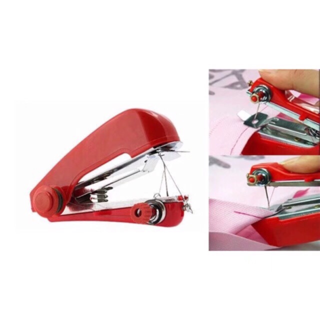 Red Mini handheld sewing machine | Shopee Philippines