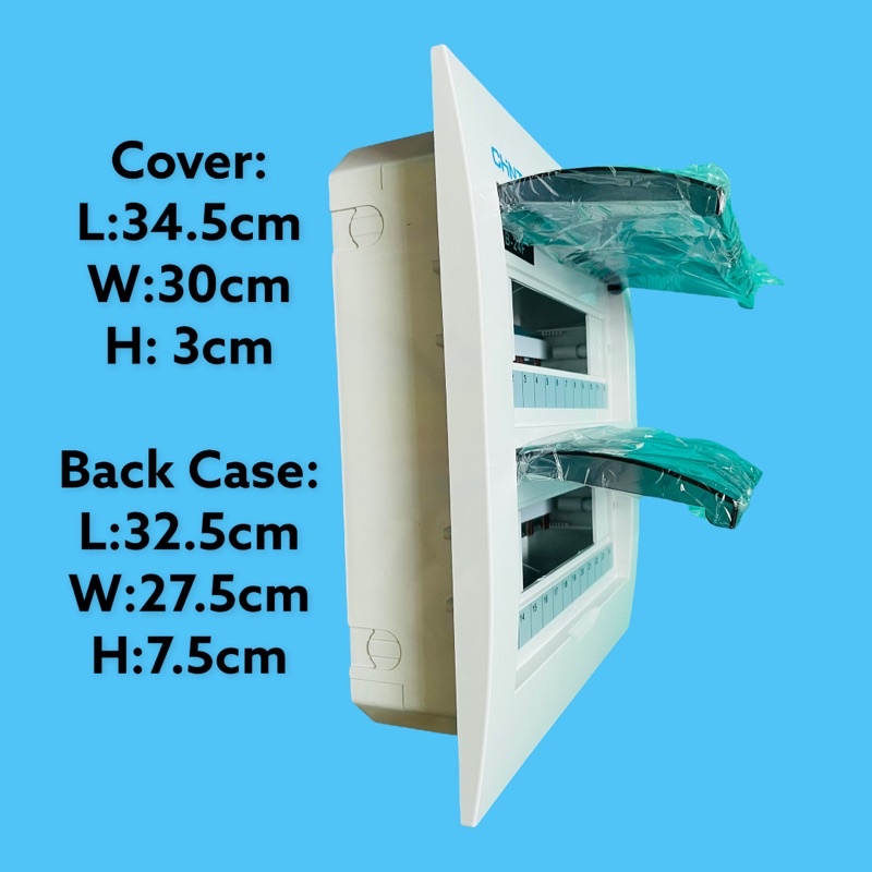 CHiNT DB-24F Distribution Panel Box Enclosure | 24 Poles | 24 Ways | SK ...