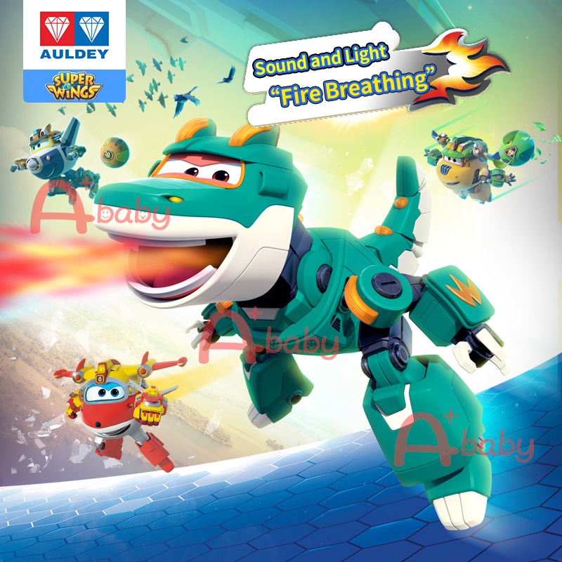 [A+baby] Super Wings Tino With Sound & Light Spray "Fire-Breathing ...